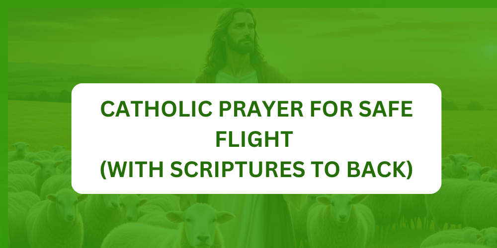 30 Catholic Prayer For Safe Flight With Scriptures to Back