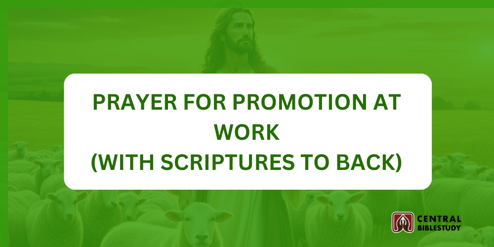 30 Prayer For Promotion at Work With Scriptures to Back