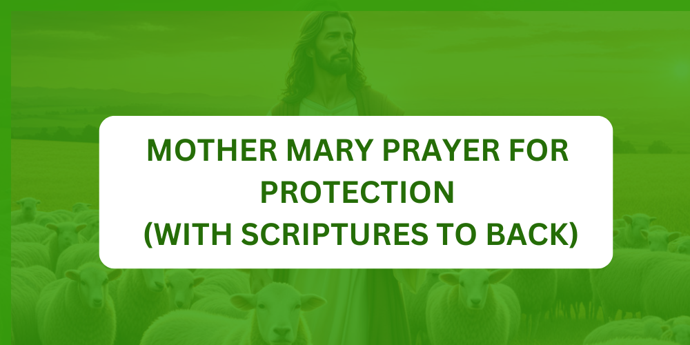 30 Mother Mary Prayer For Protection With Scriptures to Back